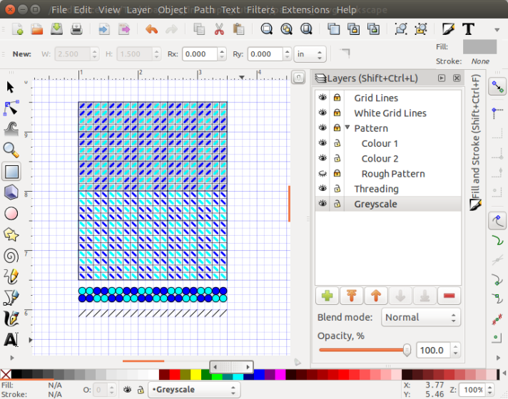 Using inkscape to draft tabletweaving patterns – Dixie Weaver