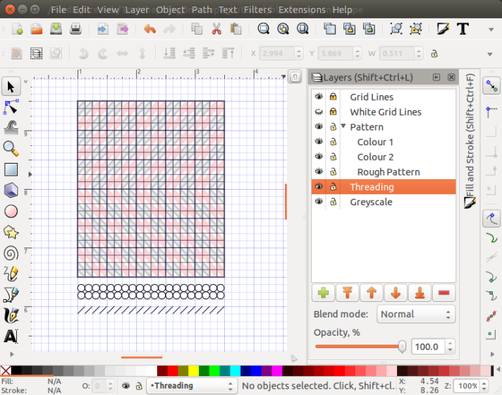 Using inkscape to draft tabletweaving patterns – Dixie Weaver